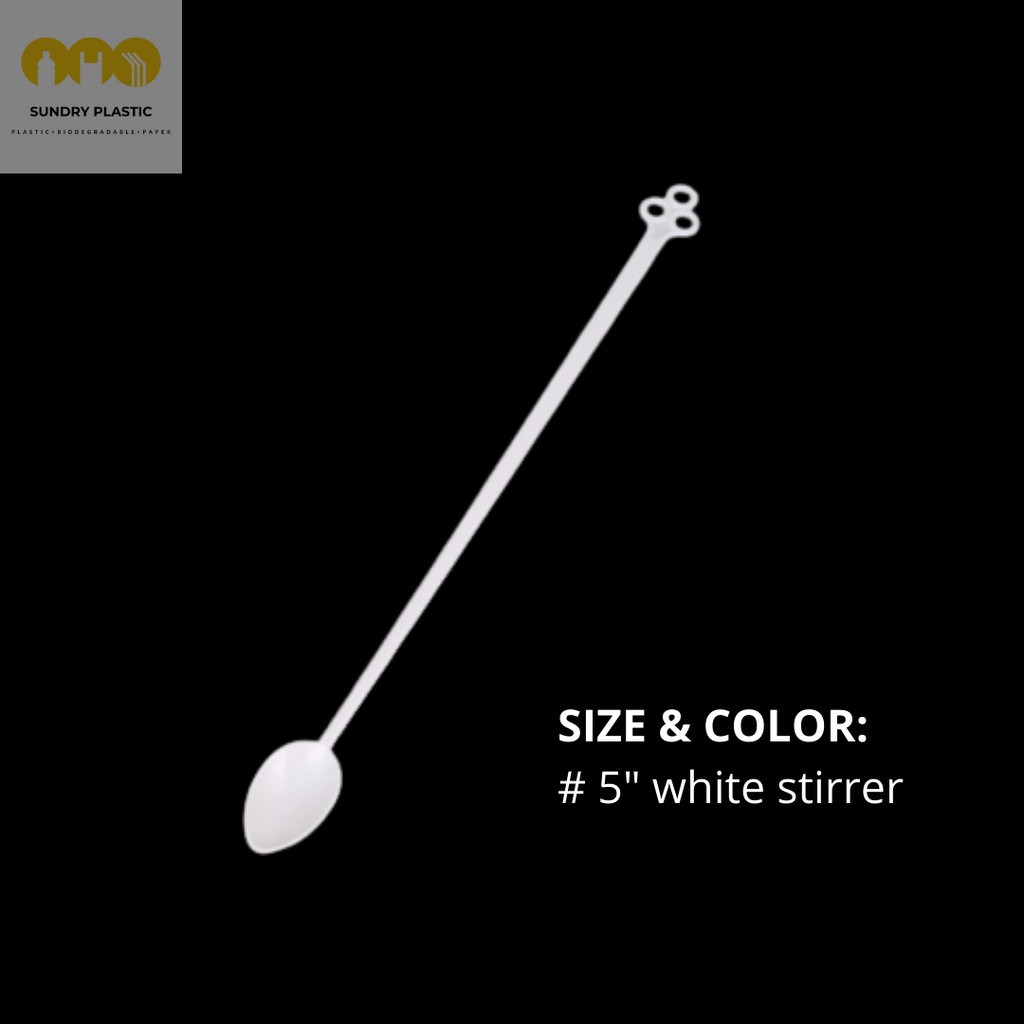 12cm Plastic Disposable Stirrer / Plastic Mini Stirrer / White Color ...