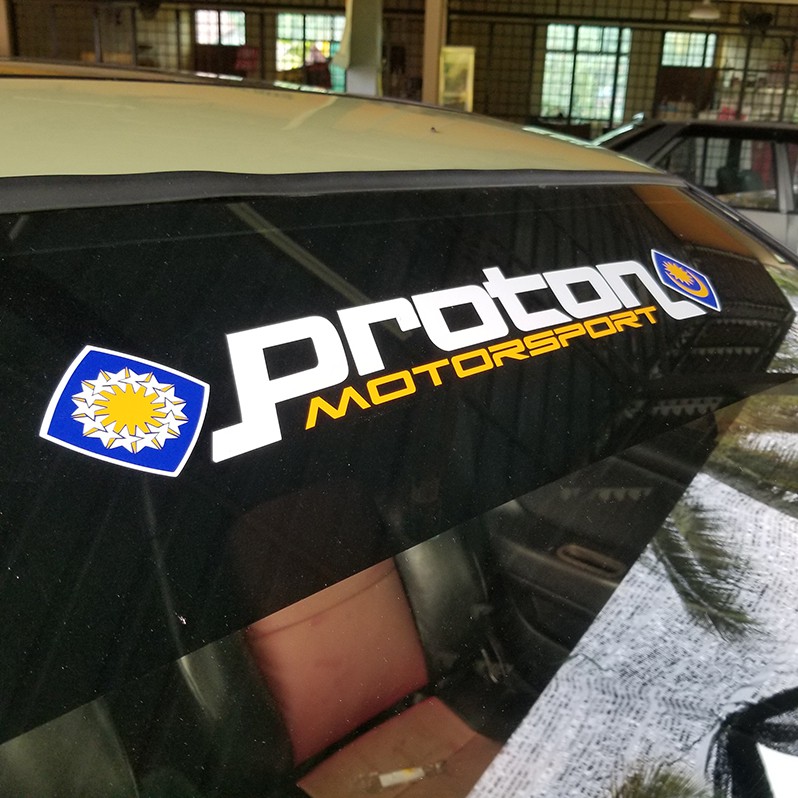 Sticker Proton Motorsport dengan UK spec logo | Shopee Malaysia