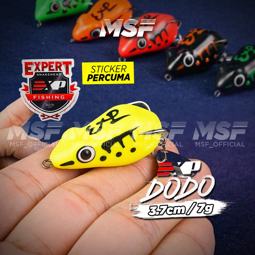 [MSF] EXP Do Do Soft Frog Thailand | 3.7cm / 7g | Dodo Haruan Killer | Katak Getah Casting ...