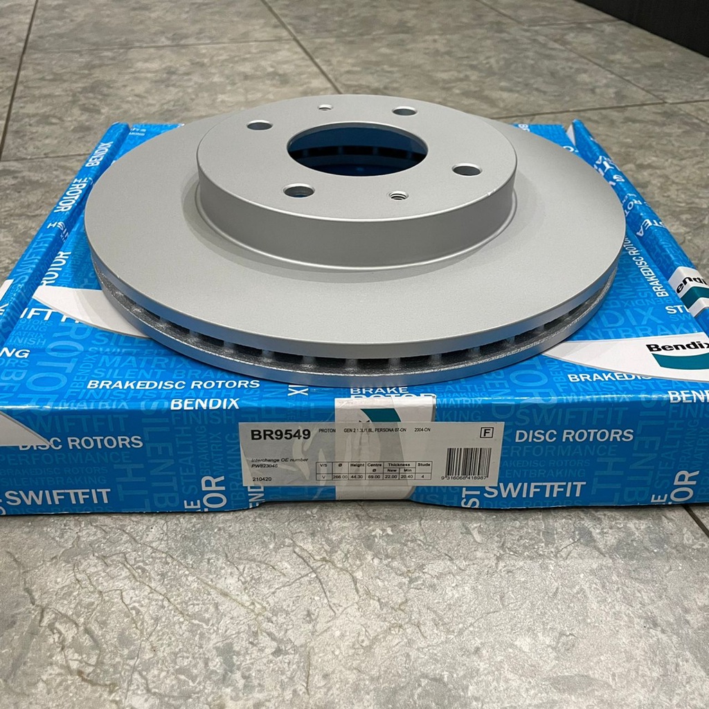 PROTON GEN2 PERSONA FRONT BRAKE DISC ROTOR / ULTIMATE BENDIX SWIFTFIT ...