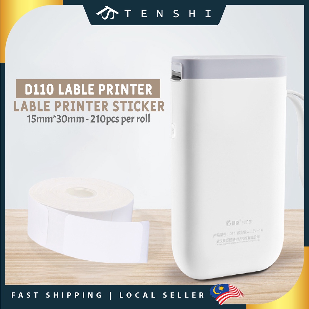 NIIMBOT D11 D110 Thermal Printer Refill Paper Label Sticker Printing ...