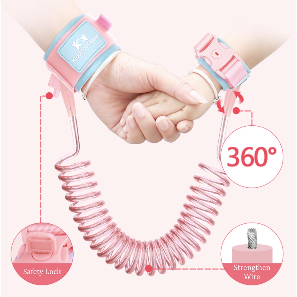 Original Safety Anti Lost Child Wrist Link/Cuffs Strap Double Velcro ...