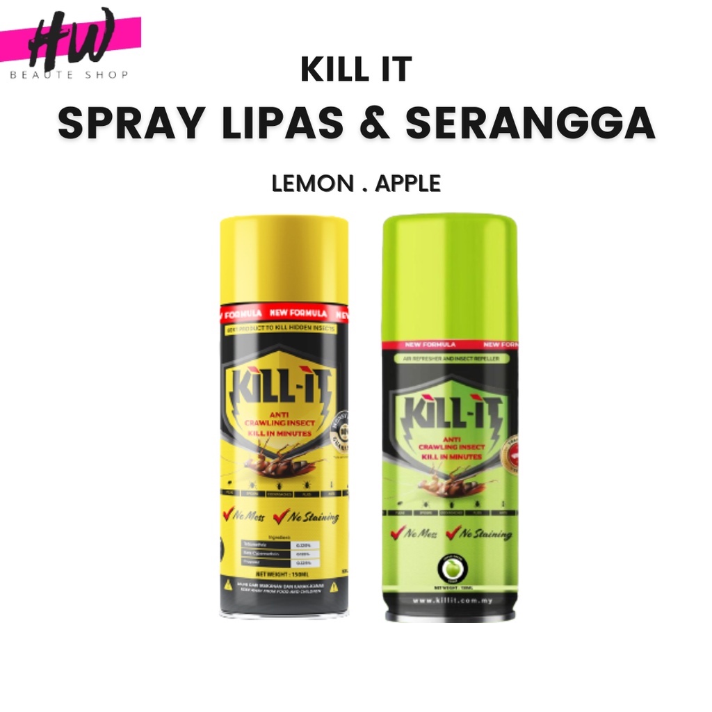 Kill It Spray Lipas Kereta Spray Lipas Dalam Kereta Ubat Lipas Kereta ...
