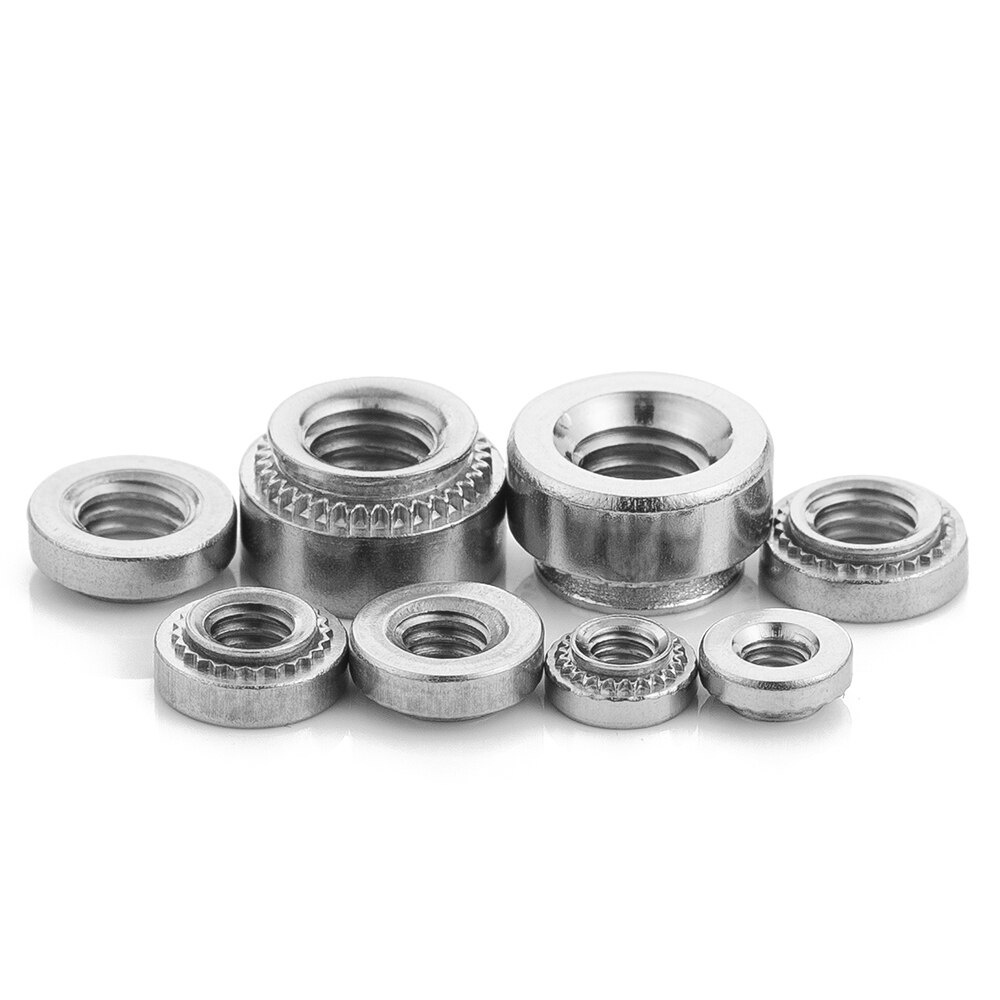 NINDEJIN Self Clinching Nut 304 Stainless Steel Galvanized Swage Nut ...