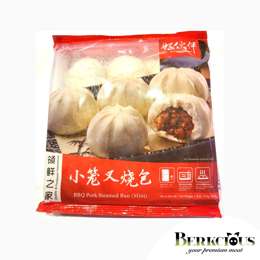 My Best Partner BBQ Pork Steam Bun Mini (Mini Char Siew Pau) | Shopee ...