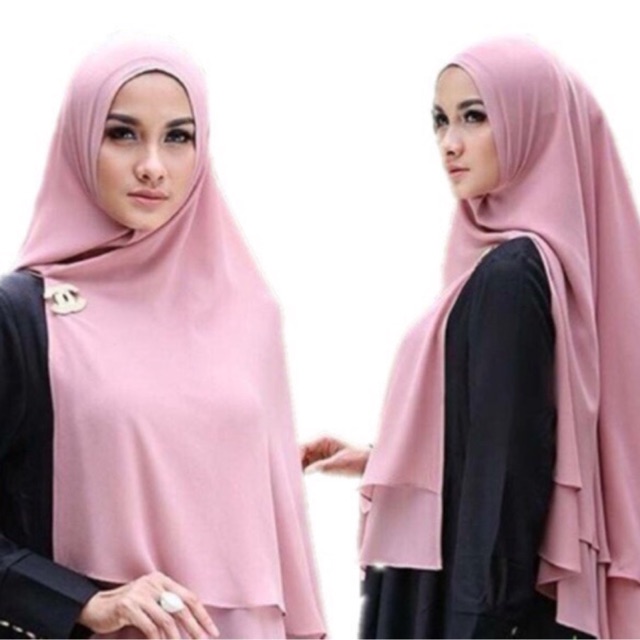 🔥PROMOSI RAYA🔥KHIMAR LABUH KHIMAR 2 LAYER | Shopee Malaysia