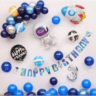 Astronaut Balloon Decoration for Baby / Child Birthday Party ...