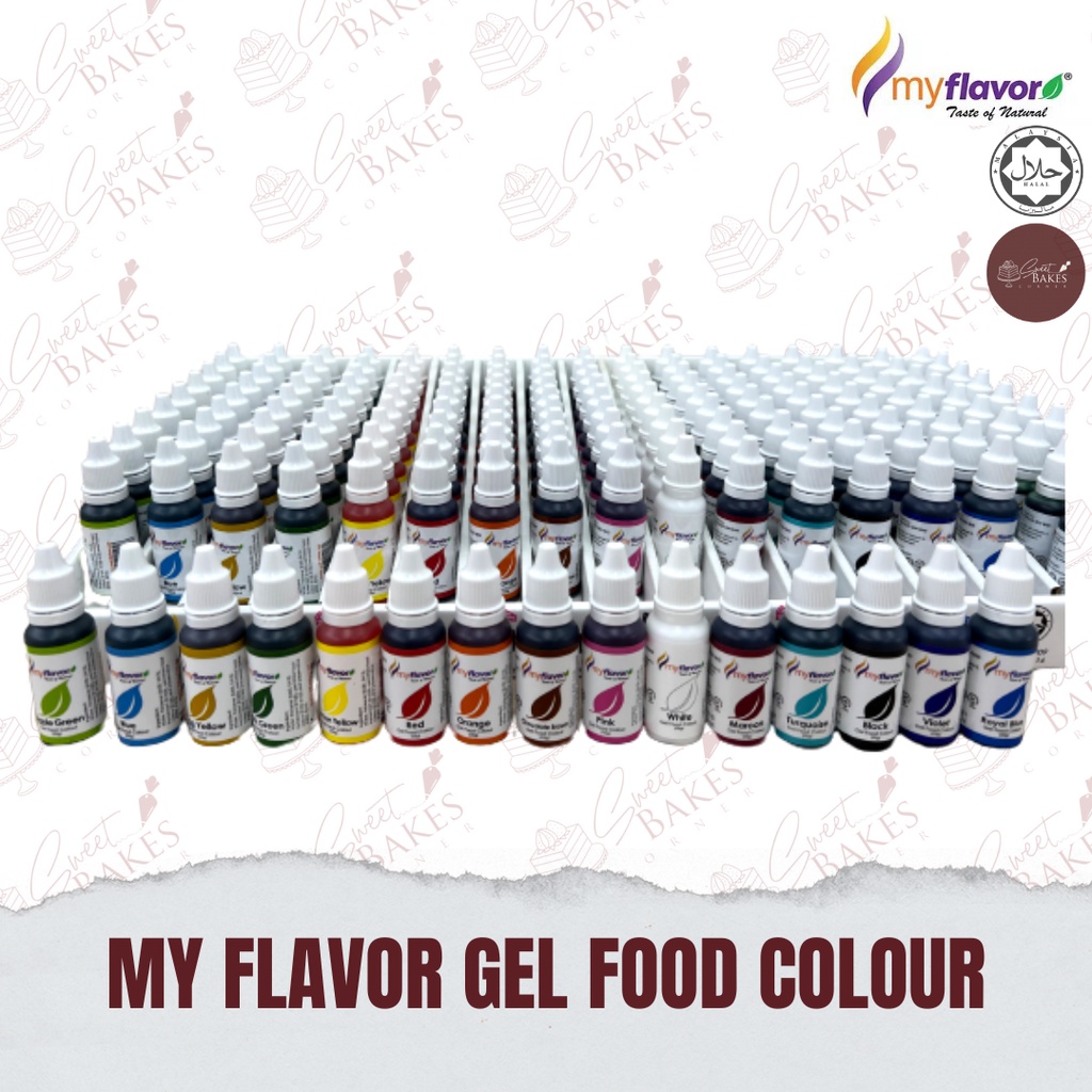 *CLEARANCE PROMOTION - (HALAL) MyFlavor Gel Food Coloring 25g 食用色素 ...