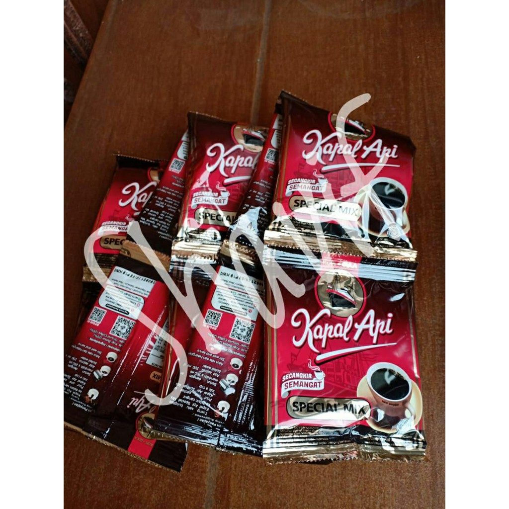 Kapal Api Coffee Special Mix / Kapal Api Mix Sachet Packaging 25 grams ...