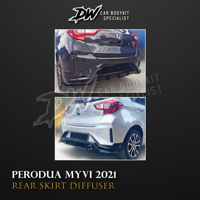 Perodua Myvi 2021 Rear Diffuser | Shopee Malaysia