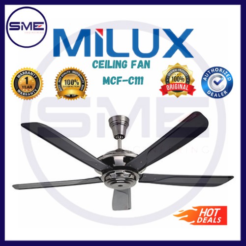 Milux Ceiling Fan With Remote Control MCF-C111 GM | Shopee Malaysia