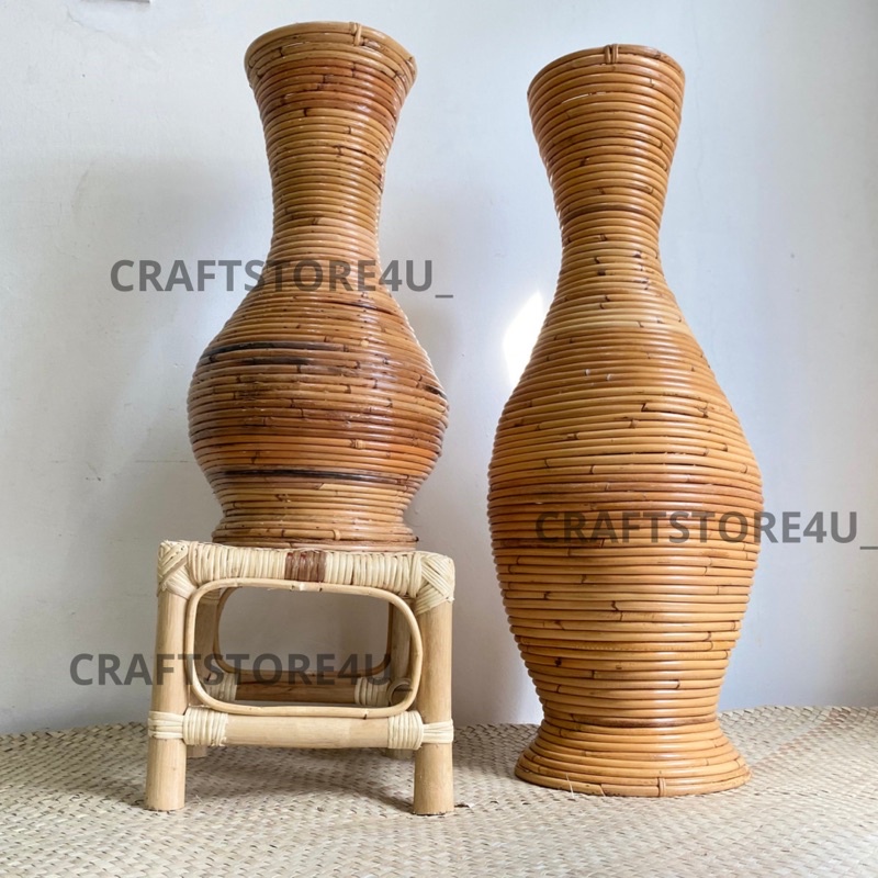 RATTAN VASE//DECO//PASU ROTAN HIASAN!! | Shopee Malaysia