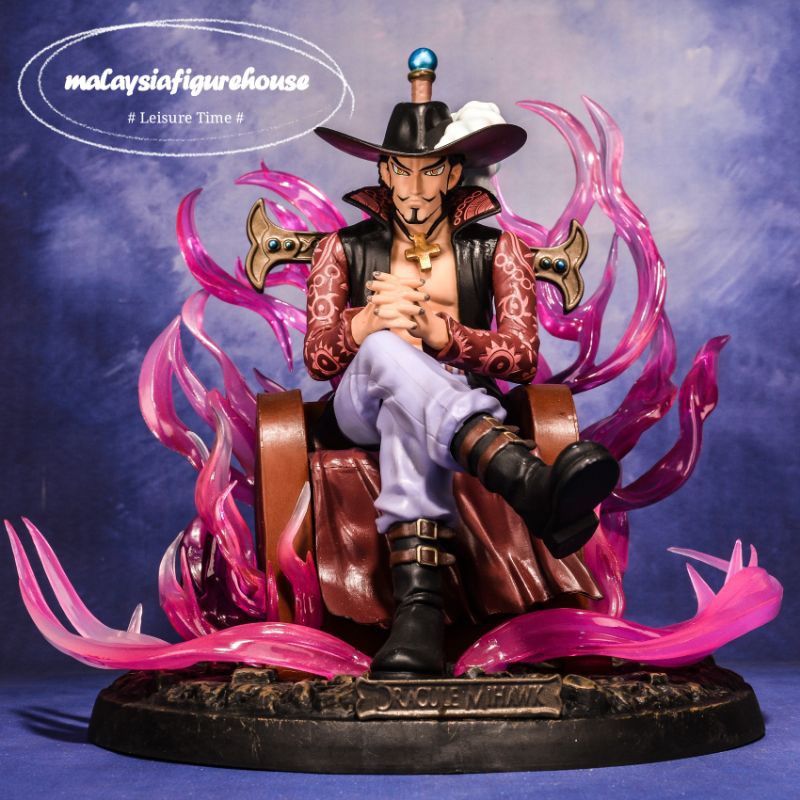 🔥BIG OFFER🔥20CM ONE PIECE SEVEN WARLORD MIHAWK SITTING COPY RESIN GK ...