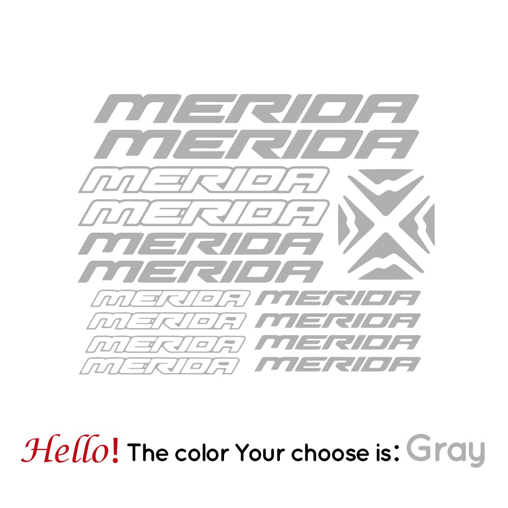 Merida MTB Road Bicycle Stickers Mountain Bike Frame Sticker Decals ...