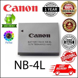 100% original canon NB-4L Rechargeable Battery | Shopee Malaysia