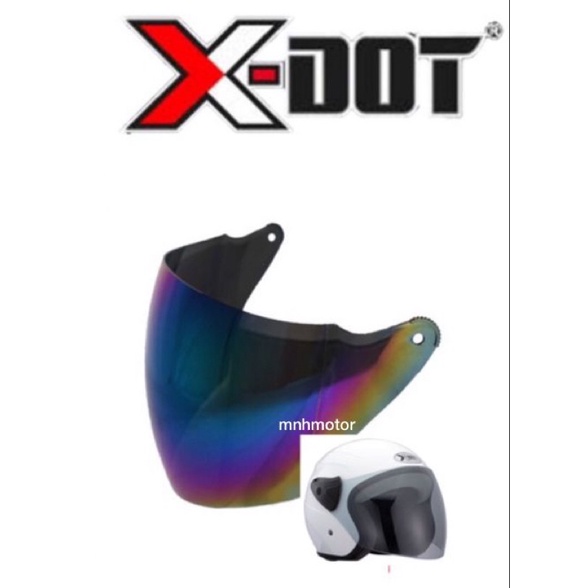 XDOT G618 618 G518 518 VISOR ORIGINAL (TINTED / RAINBOW / SILVER ...