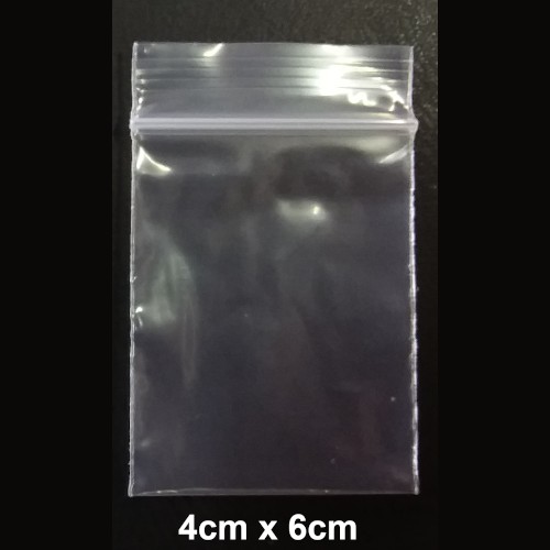 [Paling kecil] [100pcs][In cm] Plastic Zipper Bag/Ziplock Bag ...