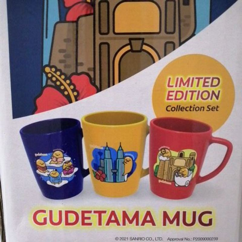 Colgate Limited Edition Gudetama Mug 3pcs | Shopee Malaysia