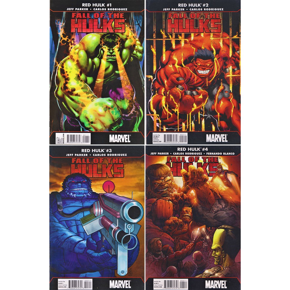Red Hulk Fall of the Hulks #1-4 & Red Hulk Must Have One Shot | Shopee ...