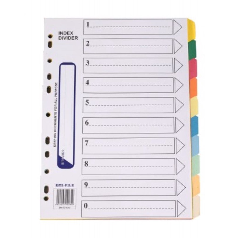 INDEX DIVIDER A4 10 COLOUR D'ARTE | Shopee Malaysia
