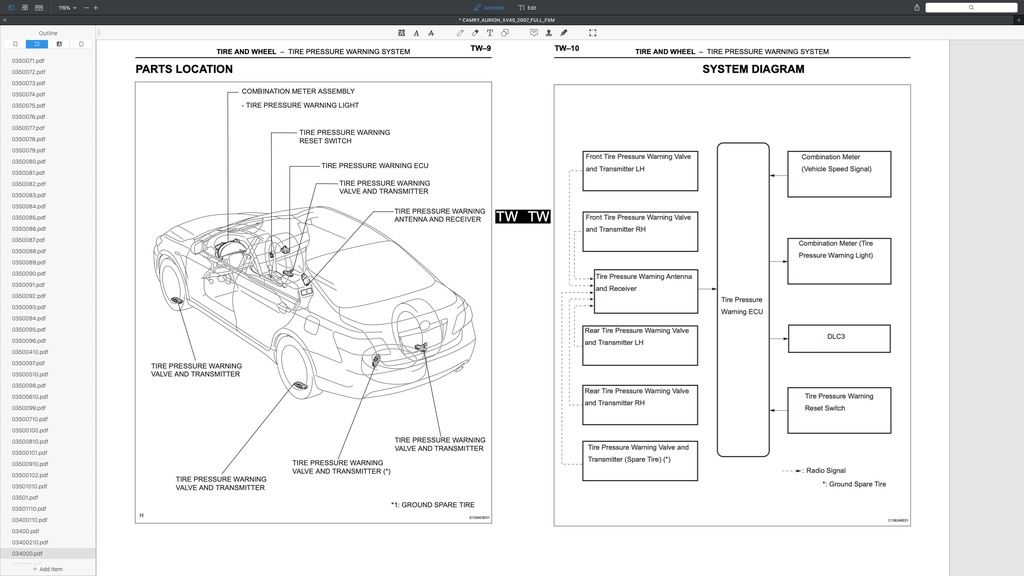 TOYOTA CAMRY ACV40 GSV40 (2006-2011) SERVICE REPAIR WORKSHOP MANUAL ...