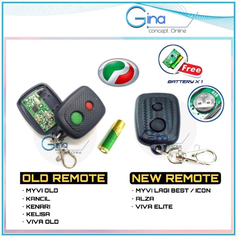 Perodua Remote Alza & Myvi Old / Lagi Best / Icon / Viva Elite / Viva ...