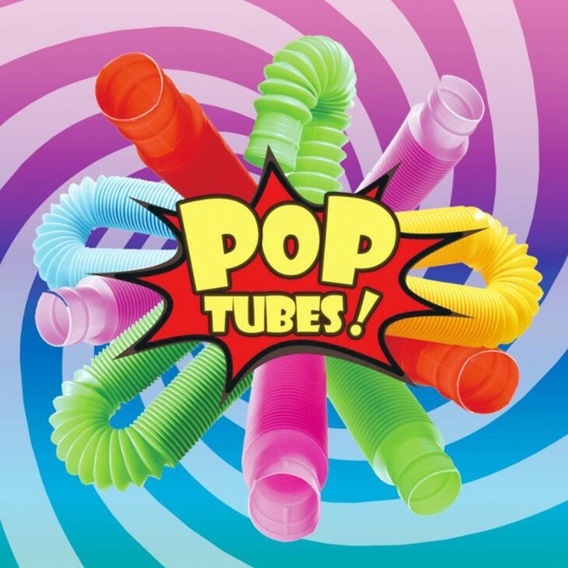 Colorful Plastic Tube Fidget Toys Circle Funny Early Development ...
