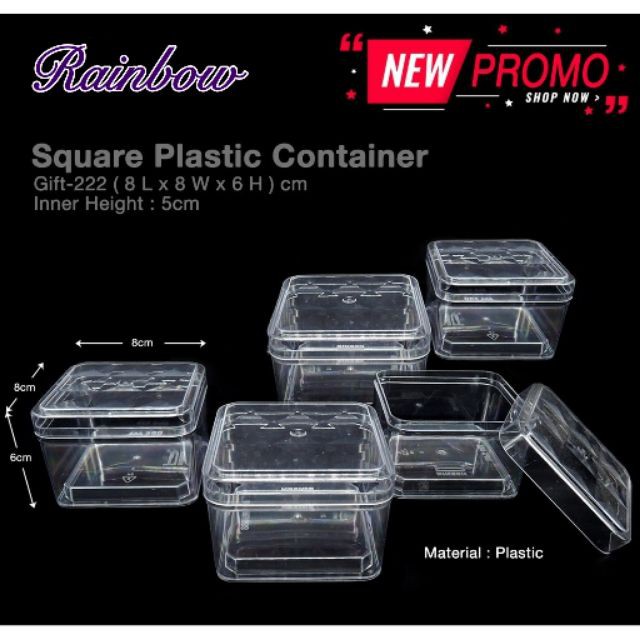 10pc Bekas Kuih/Bekas Plastic/Container/Balang Kuih/Doorgift/Gift Box ...