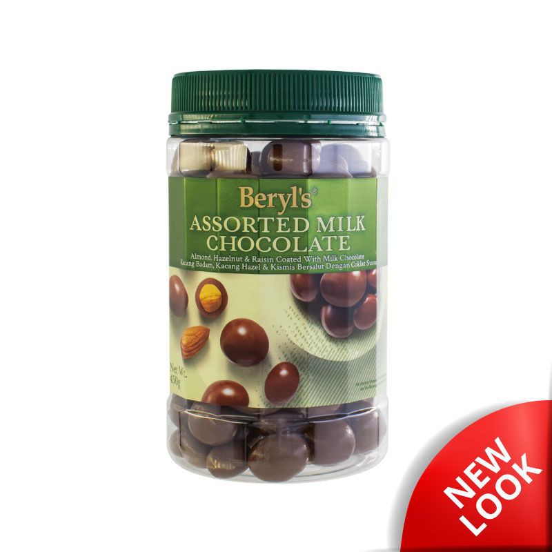 (Ready Stock!!) Beryl’s Almond Coated Chocolate Jar / Zip Bag 45g ...