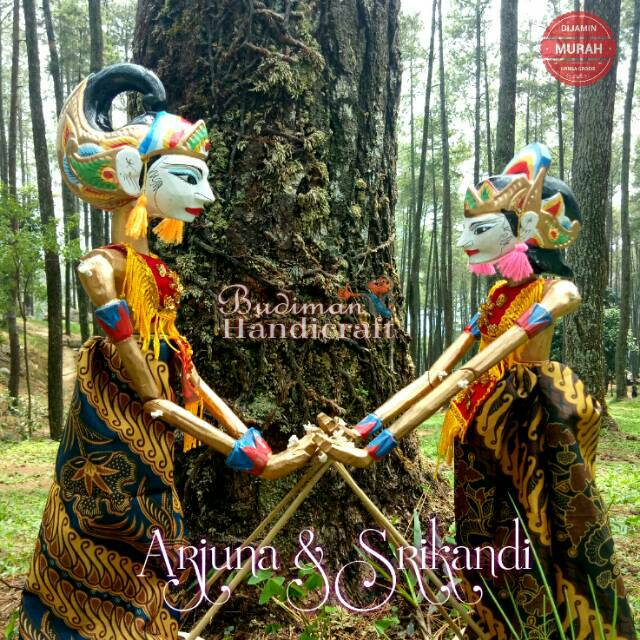 Arjuna Couple Golek Puppet & Srikandi Ordinary Quality (1set = 2pcs ...