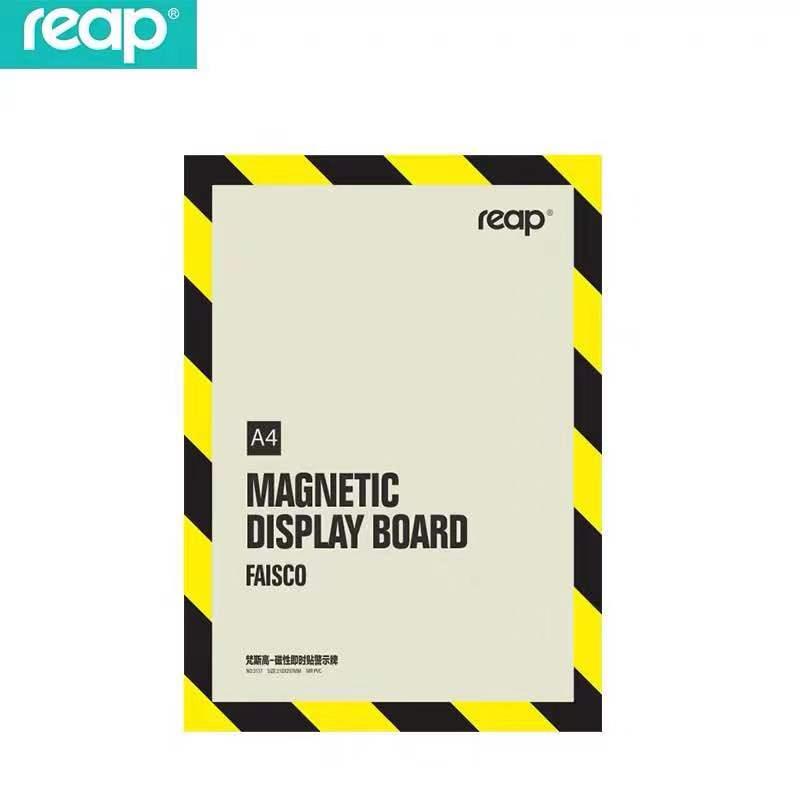 REAP A4 Magnetic SAFETY WARNING Display Board Wall Frame Label Sign ...