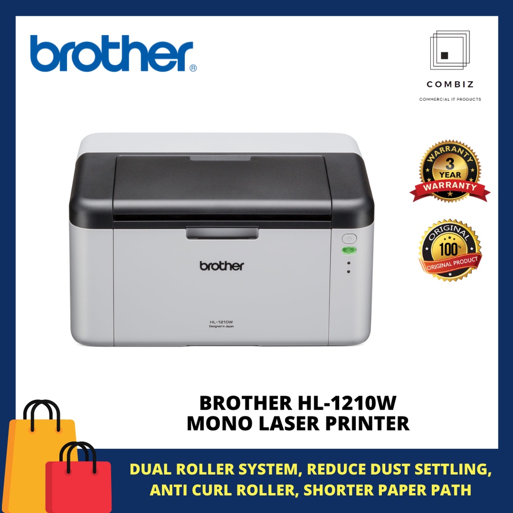 BROTHER HL-1210W MONO WIRELESS LASER PRINTER ( PRINT ONLY ) | Shopee ...