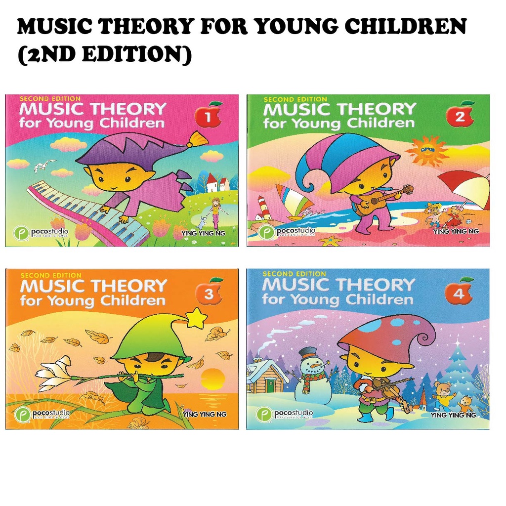 Music Theory For Young Children Level 1, 2, 3, 4 (2nd Edition) by Ying ...