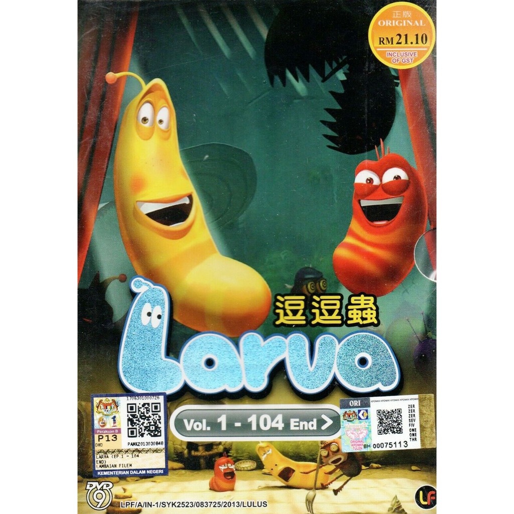 DVD CHILDREN CARTOON LARVA SEASON 1 VOL.1-104 END | Shopee Malaysia