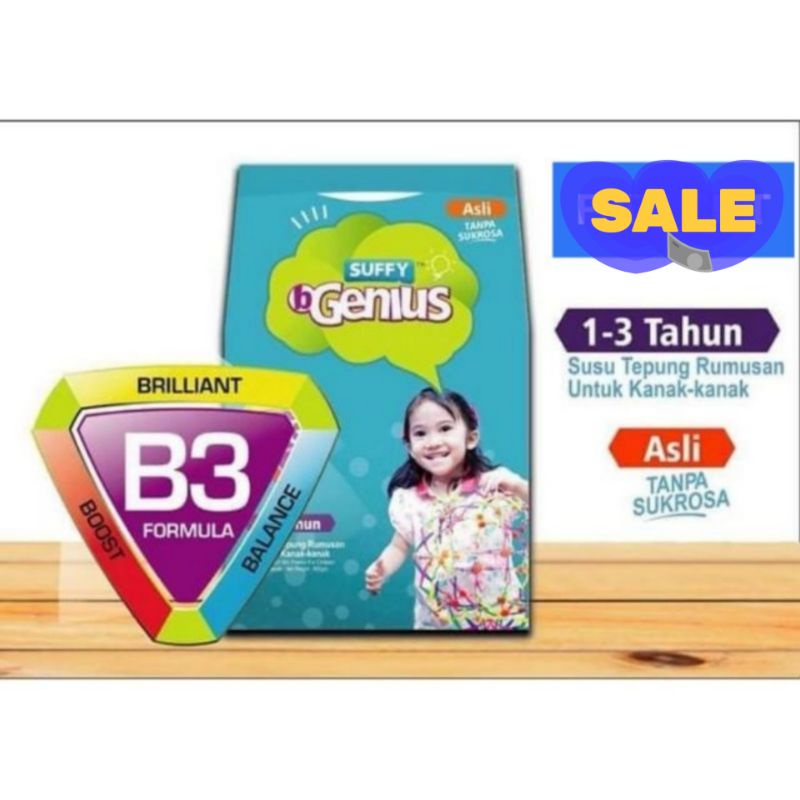 PROMO SUSU TEPUNG FORMULA KANAK SUFFY B GENIUS 900G ( ASLI ) SESUAI ...