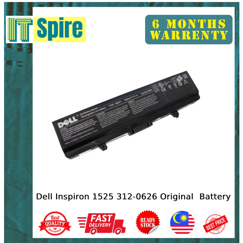 Dell Inspiron 1525 1440 1526 1545 1750 K450N 312-0626 OEM Battery ...