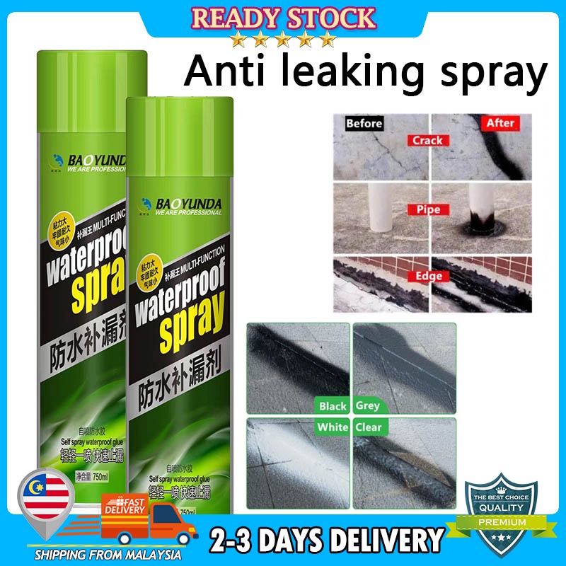 🔥750ml waterproof leak-proof spray anti leakage spray Seal Repair Roof ...