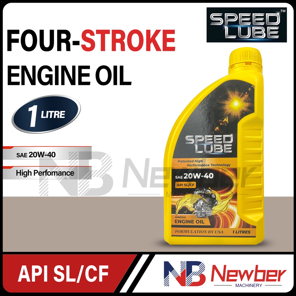 Newber Speed Lube Engine Oil 20W-40 For Engine Water Pump,Petrol Engine ...