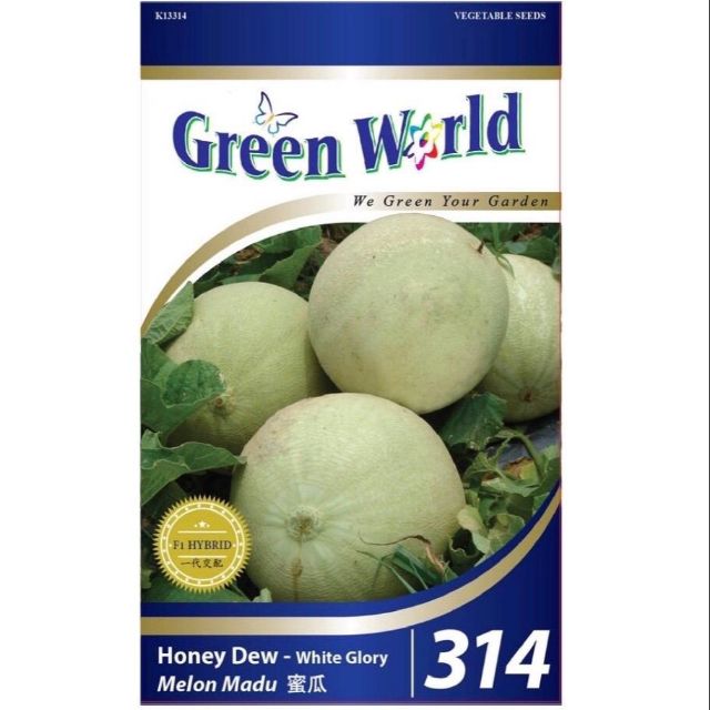 Honey Dew - White Glory 314 Melon Madu 314 (15 seeds) | Shopee Malaysia