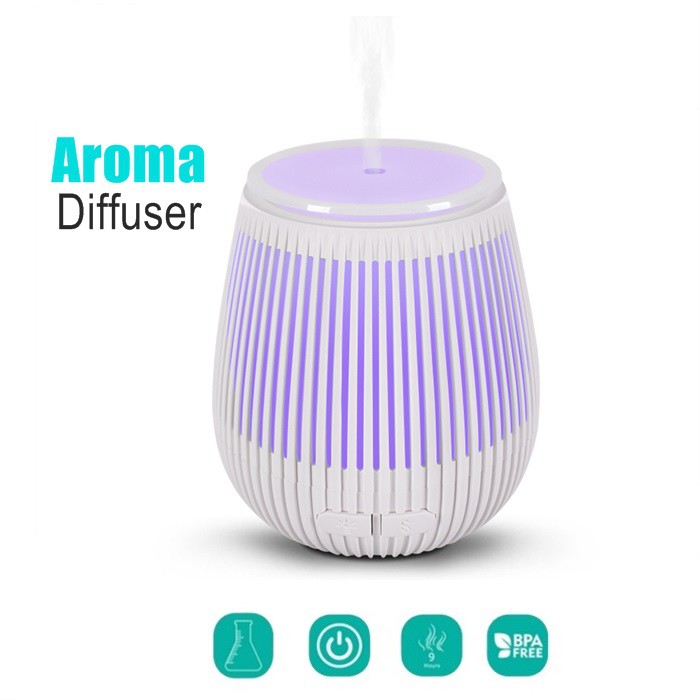 USB Aroma Diffuser Stripe White (100ml) | Shopee Malaysia