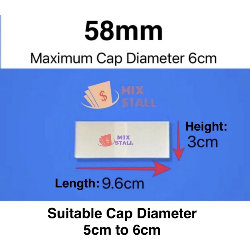 Shrinkable Plastic Sealer Cap Seal For Jars Bottles Balang botol-READY ...