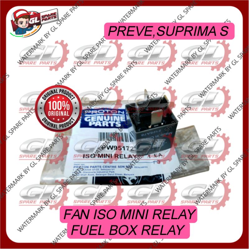 FAN ISO MINI RELAY 4PIN ORIGINAL PROTON PREVE SUPRIMA S (PW951722 ...