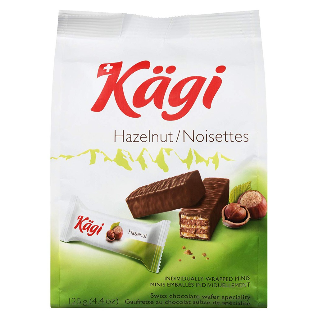 KAGI Hazelnut Mini Swiss Wafer, 125g COKLAT | Shopee Malaysia