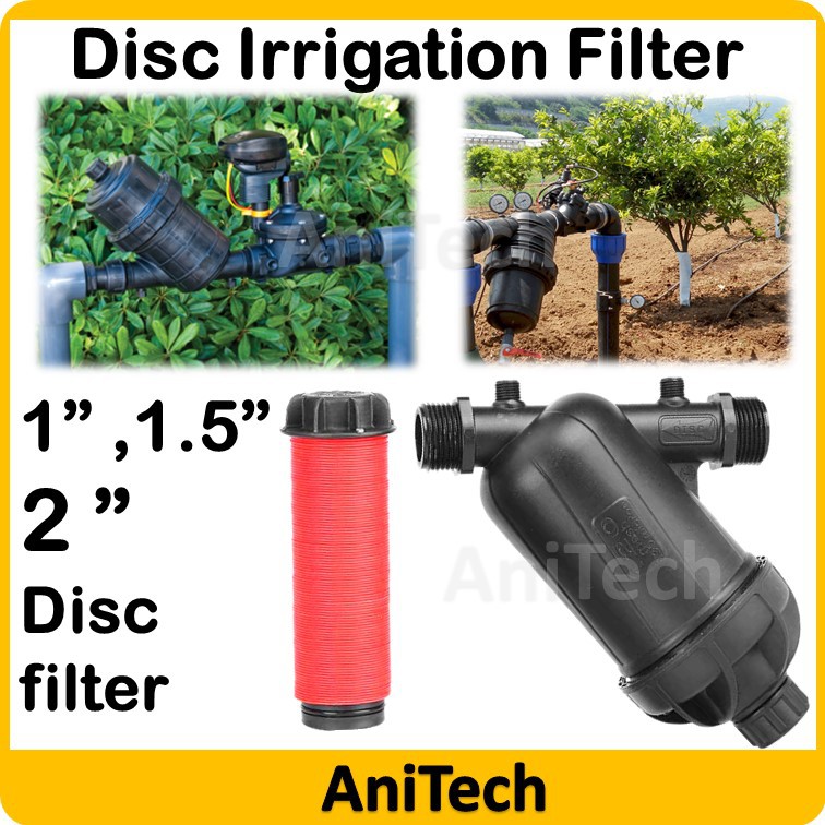 Irrigation Disc Water Filter 1'' , 1.5'', 2'' Y-type120 Mesh 130 Micron ...