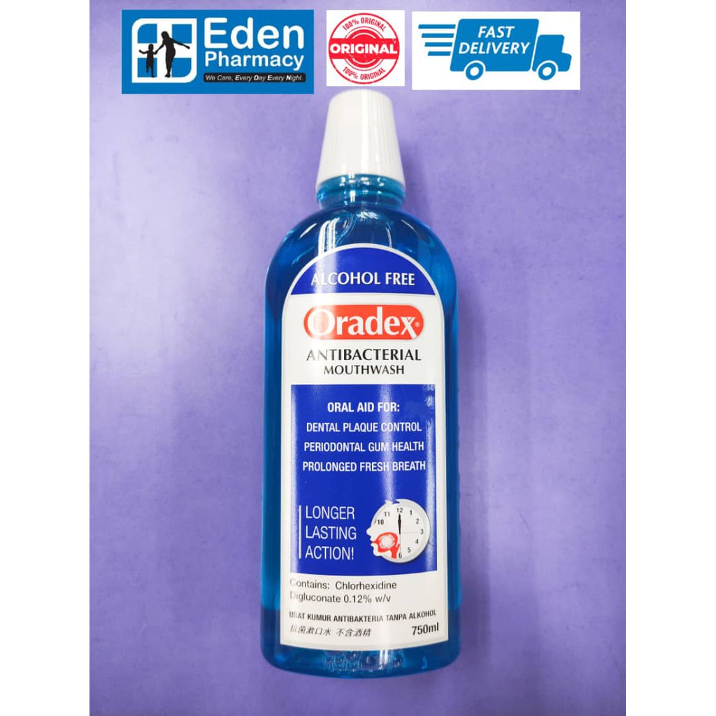 Oradex antibacterial mouthwash ( oradex gargle ) chlorhexidine 750ml ...