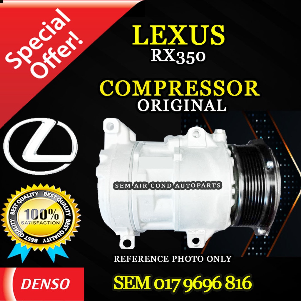 LEXUS RX350 ORIGINAL DENSO ND COMPRESSOR/ KOMPRESOR (CAR AIRCOND SYSTEM ...