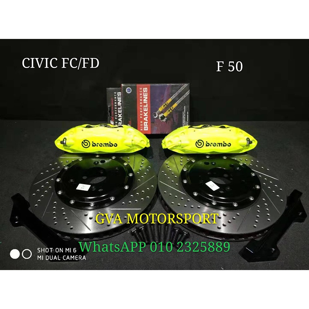 BREMBO F50 4POT 330MM FOR HONDA CIVIC FC/FD | Shopee Malaysia