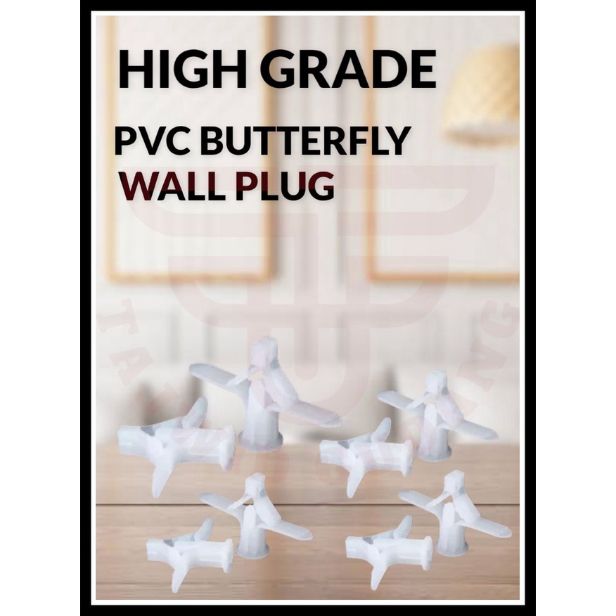 Nylon Butterfly Wall Plug for Hollow Partition Wall Ceiling Plaster ...