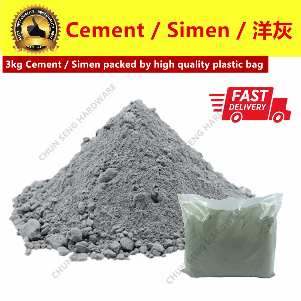 3kg Cement Concrete Simen Hitam 洋灰 | Shopee Malaysia