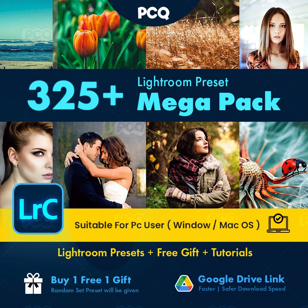 [LR] 332 Mega Lightroom Preset Pack | Lightroom Pc + Free Gift Pc Software | Shopee Malaysia